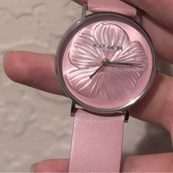 Coach | Accessories | Coach Pink Flower Perry Watch | Poshmark